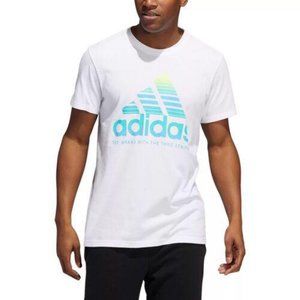 adidas | Shirts | Adidas Badge Of Sport Gradient Graphic Tshirt White ...